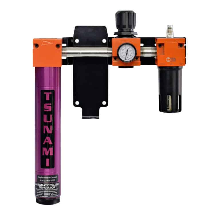 21999-0082-MM Tsunami Water Separator w/ Pneumatic Drain - 120 Series